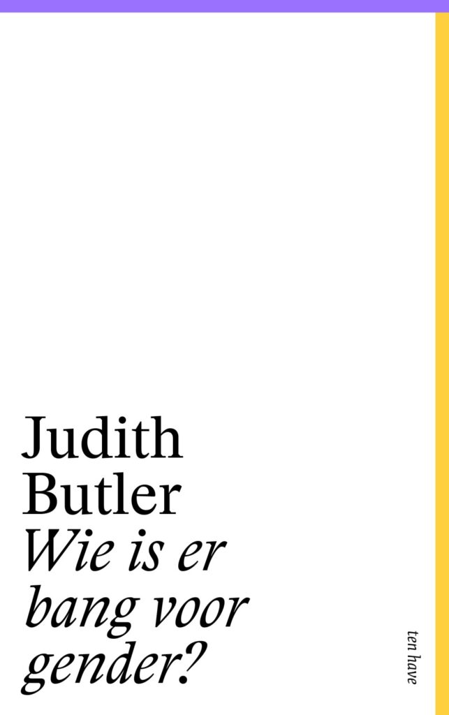 Uitgeverij Ten Have Judith Butler Over Gender 19 Oktober 2024